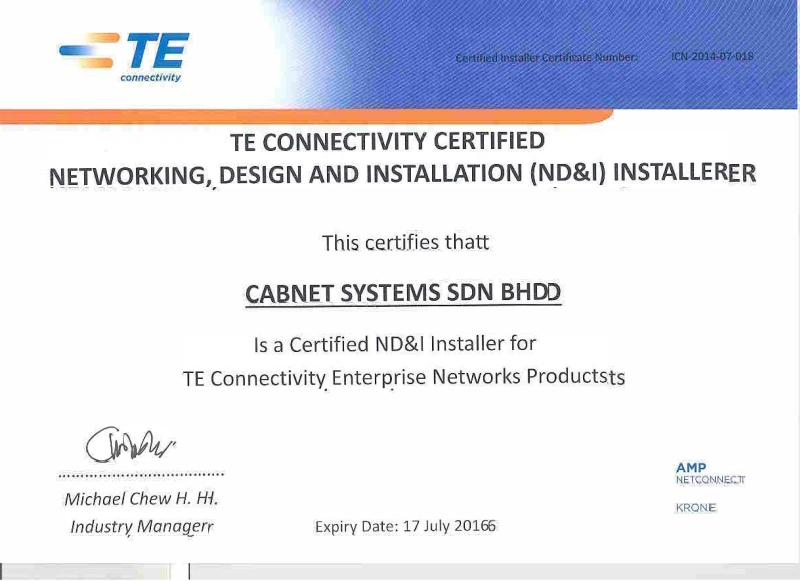 CabNet :: Accreditations